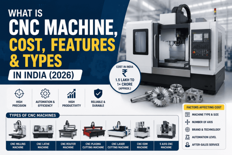 CNC Machine Cost Guide 2026: Features, Types & Price in India
